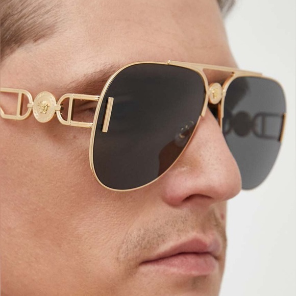 Versace | Accessories | New Versace Ve2255 0287 Unisex Aviator ...